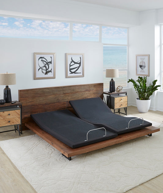 Ananda Adjustable Bed Frame with Pillow Tilt, Massage, USB, Alexa Voice ...