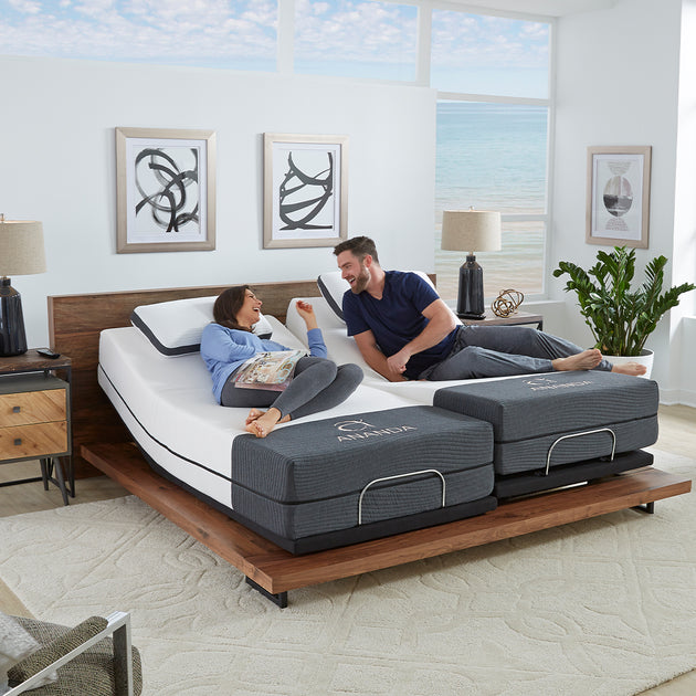 Ananda Sleep System: 12" Mattress & 15" Smart Adjustable Base